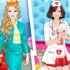 Barbie's Careers Dress Up Game