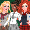 High School Princesses Dress Up Game