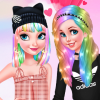 Princesses Pastel Hairstyles Dress Up Game